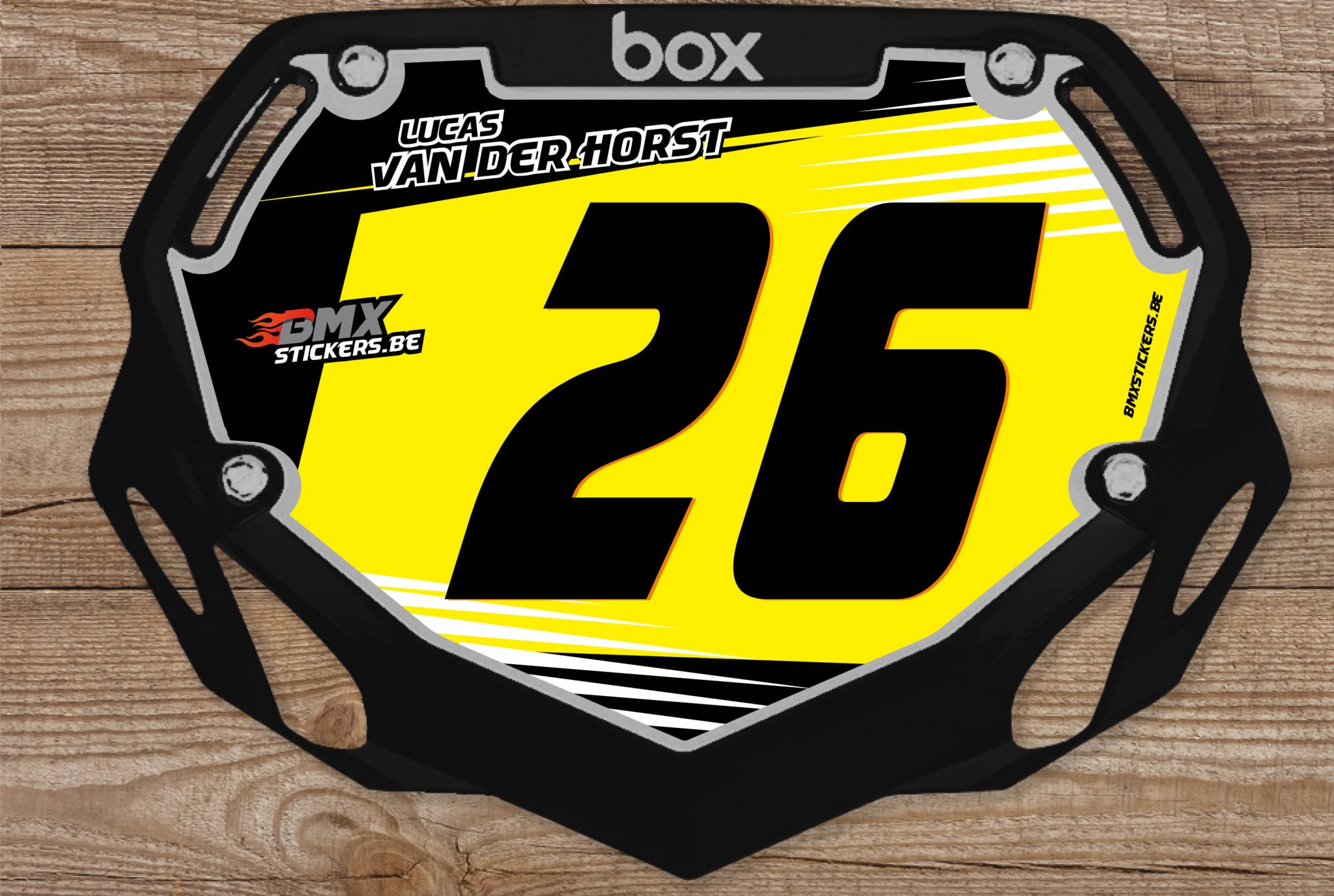 Number plate STANDARD – BMX stickers
